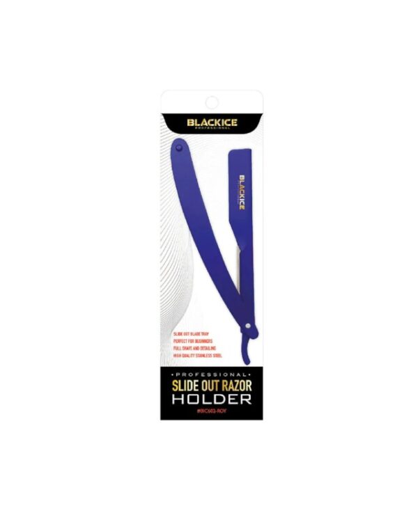 Black Ice Slide Out Razor Holder Blue | BIC602-ROYAL - JCA Barber Supply